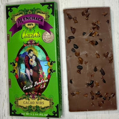 Cacao Nib Bar with Lava Salt - Oat Milk Chocolate – Menchaca Chocolates